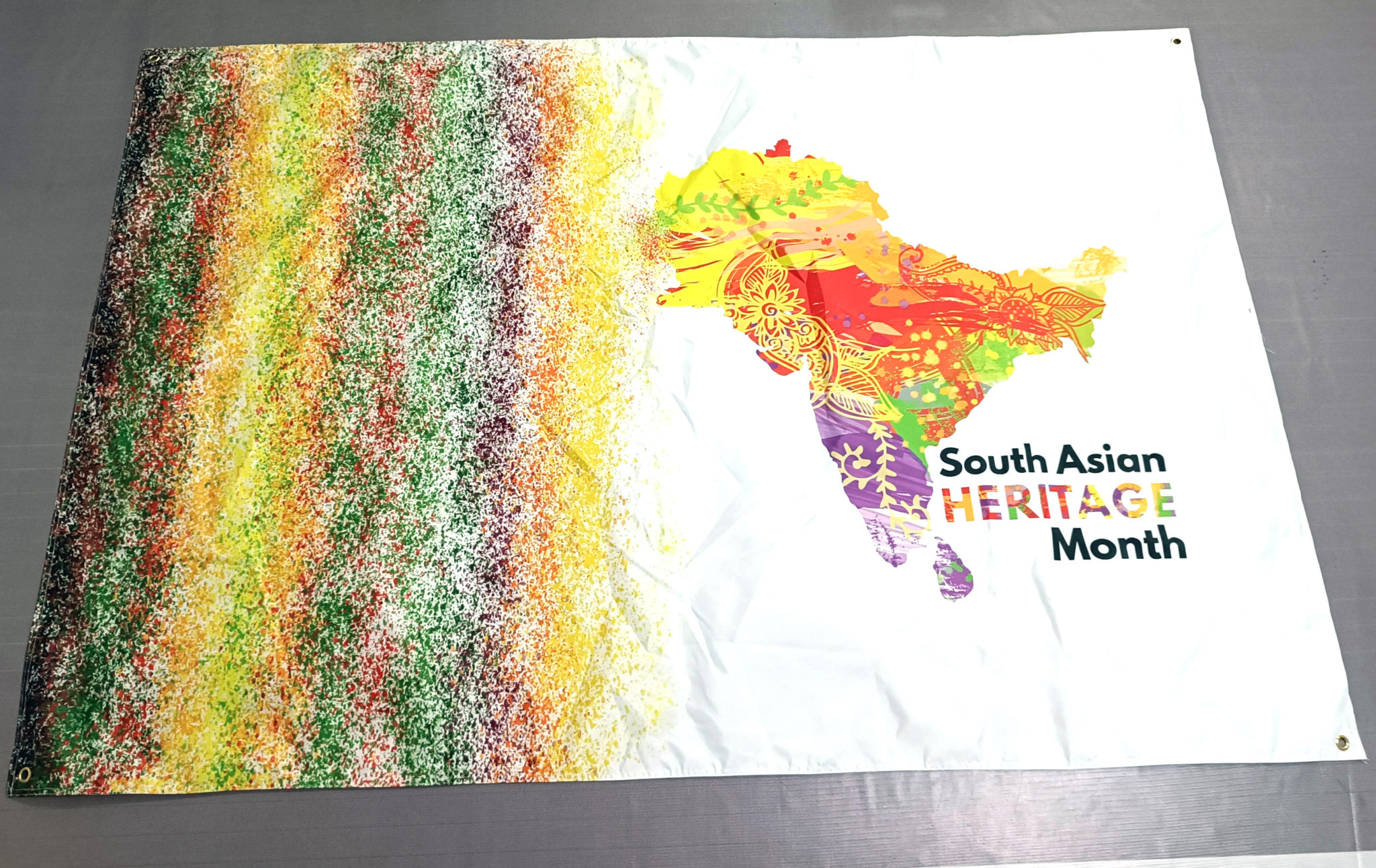 Large Official South Asian Heritage Month 6ft x 4 ft Flag (Eyelets ...